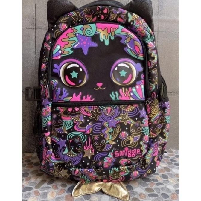 Jual [Ready Stock] Smiggle Ori Black Cat Backpack/ Tas Ransel Anak ...