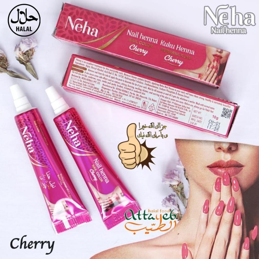Jual Of14 1 LUSIN NEHA NAIL PACAR KUKU COLOUR TUBE HENNA 10gr PER BOX ...