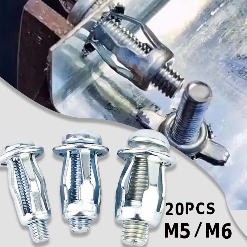 Jual 20 Pcs M5/M6 Jack Nuts Sekrup Universal Hollow Wall Anchor Metal ...