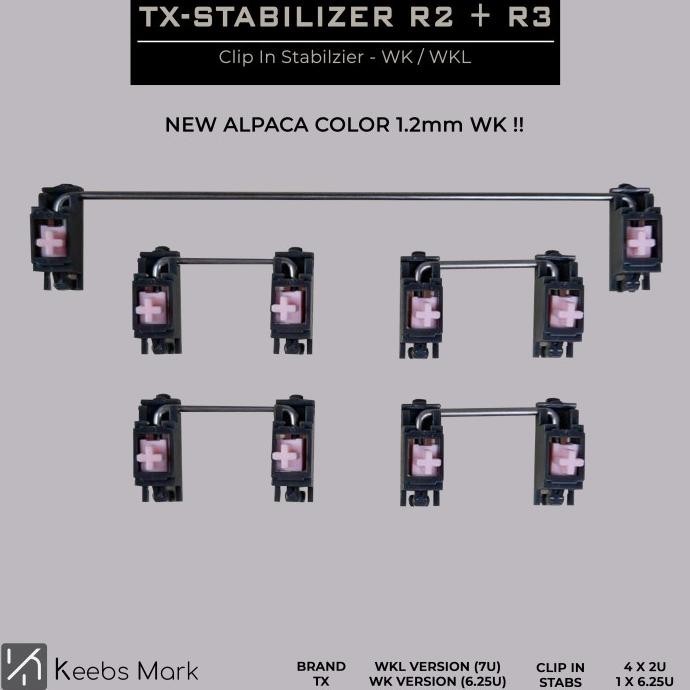 Jual Tx - Stabilizer Clip In Mechanical Keyboard | Shopee Indonesia