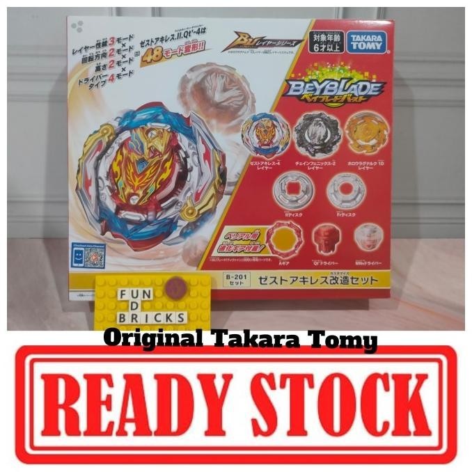 Jual Takara Tomy Beyblade Burst B-201 Zest Achilles Customize Set ...