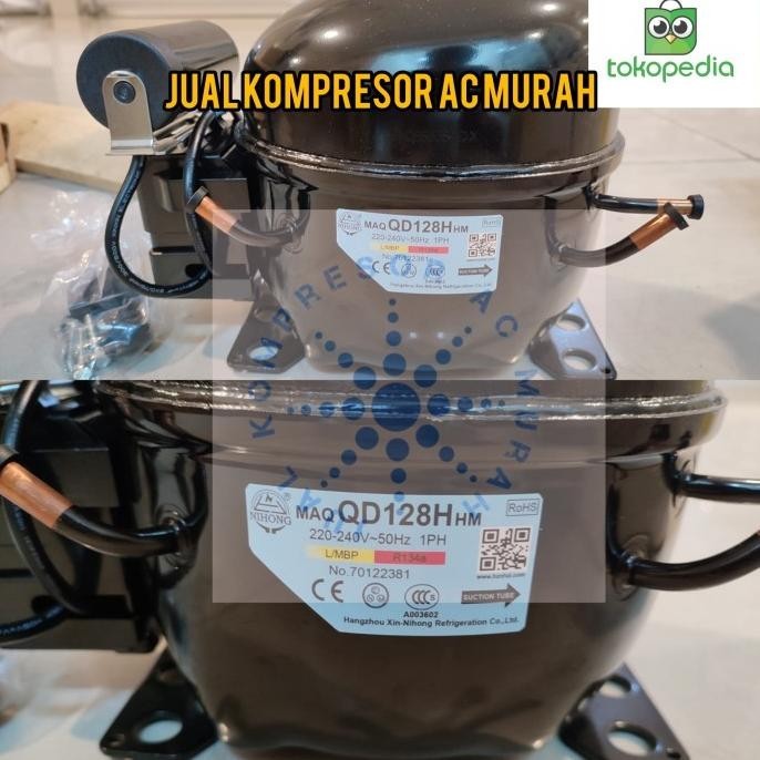 Jual Baru!! Kompresor Nihong Qd128H / Compressor Kulkas Qd128H | Shopee ...