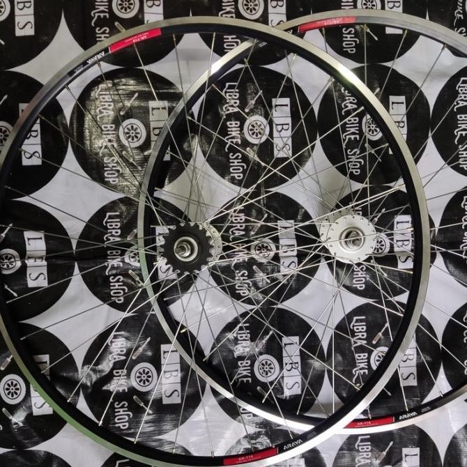 Jual Wheelset 700 Araya Ar-719 Ar719 Hub Fixie Jari Bs Chrome Gravel ...