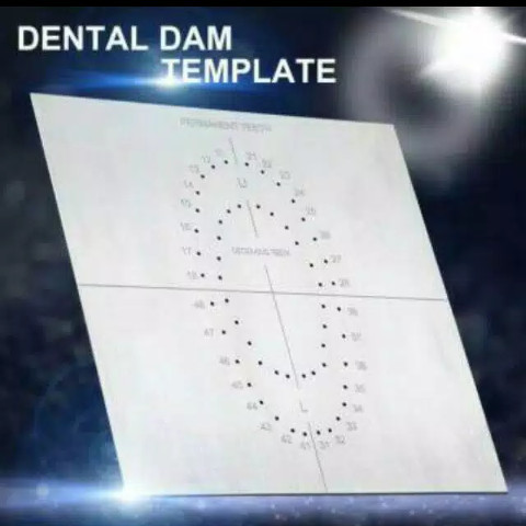 Jual Ready rubber dam template / rubberdam / dam design gigi | Shopee ...