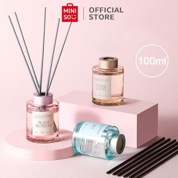 Jual MINISO Reed Diffuser 100ml Pengharum Ruangan Aromatherapy ...