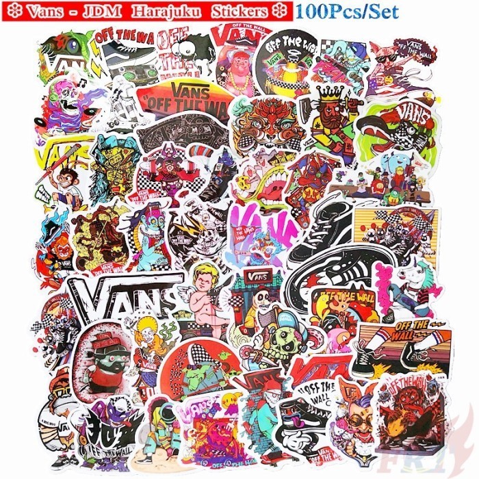 Jual Sticker Stiker Koper Desain Vans Skateboard BMX | Shopee Indonesia