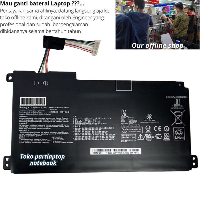 Jual Baterai Asus Vivobook 14 E410 E410M E410Ma E410Ka E410Mao Battery | Shopee Indonesia