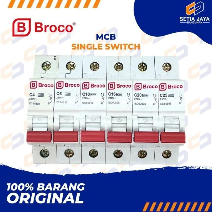 Jual Mcb / Sekring Listrik / Rumah Broco 4 / 6 / 10 / 16 / A / Ampere ...