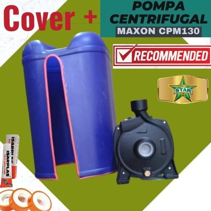 Jual Cover + Pompa air centrifugal MAXON CPM 130 0.56Hp 1phase transfer ...