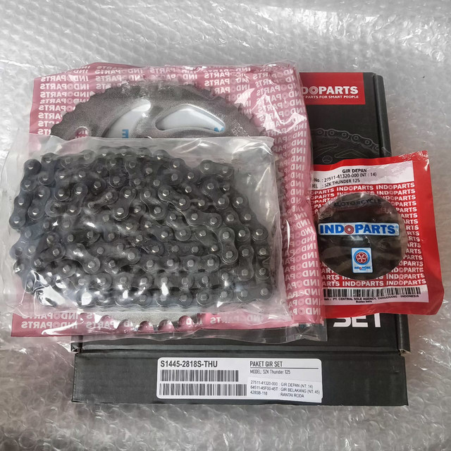 Jual Chain Kit Gear Set Thunder 125 14-45 118 Solid Bush INDOPARTS ...