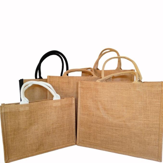 Jual Tas Goni Jute Bag Polos Tanpa Nama Tulisan | Shopee Indonesia