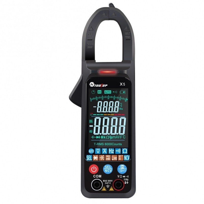 Jual Tooltop X5 Multimeter Digital Tester Clamp Meter NCV Mengukur ...