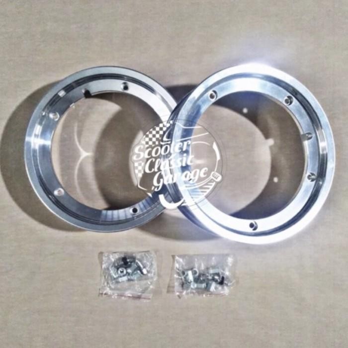 Jual Velg Tubeless Vespa Merk Vrossi Model Polish Ring 10 Original ...