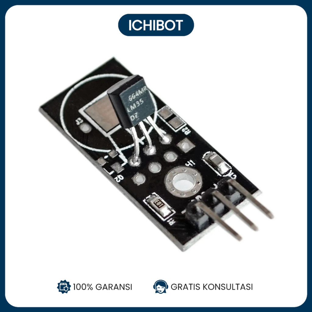Jual ICHIBOT Modul Sensor Suhu LM35 Analog Temperature Module ...