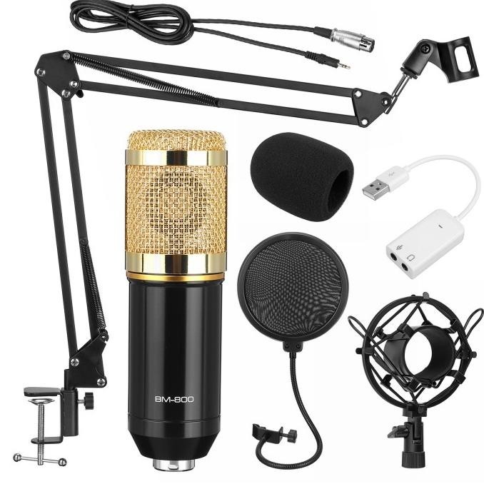 Jual Bm800 Pro Condenser Microphone Kit Studio Suspension Boom Store ...