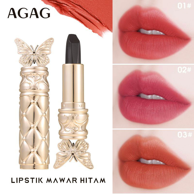 Jual AGAG Black Magic Lipstick - Moisturising and long-lasting-No ...
