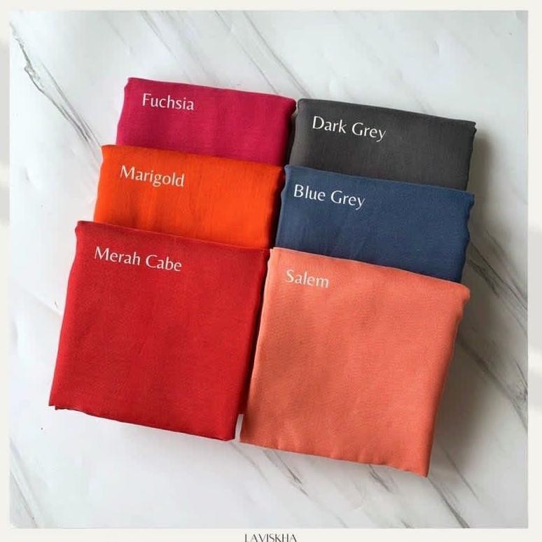 Jual FGH PARIS PREMIUM MERAH BENDERA / MERAH CABE ANTI LETOY hijab ...
