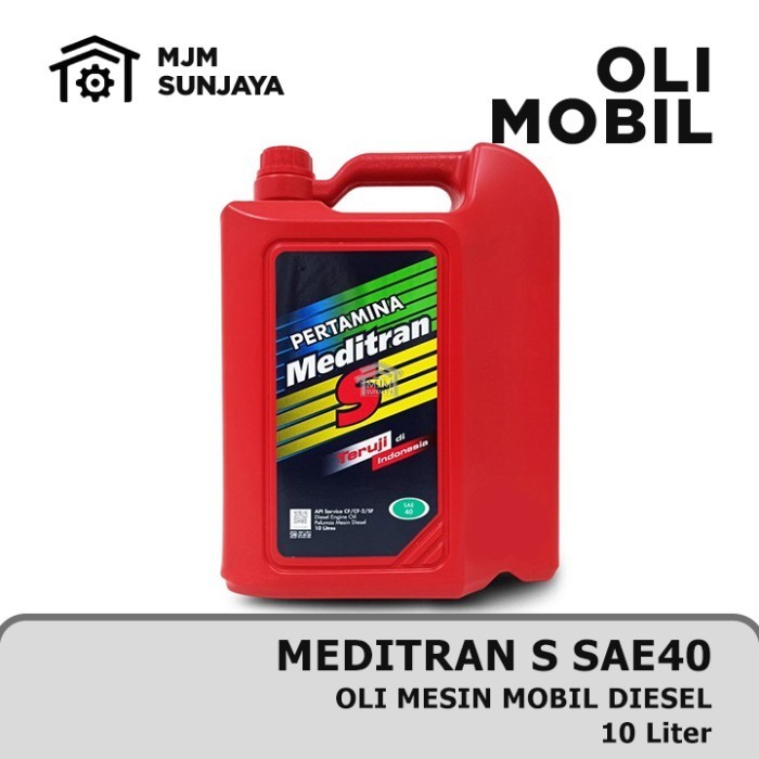 Jual Ready Oli Mesin Pertamina Meditran S SAE 40 10 Liter Diesel Solar ...