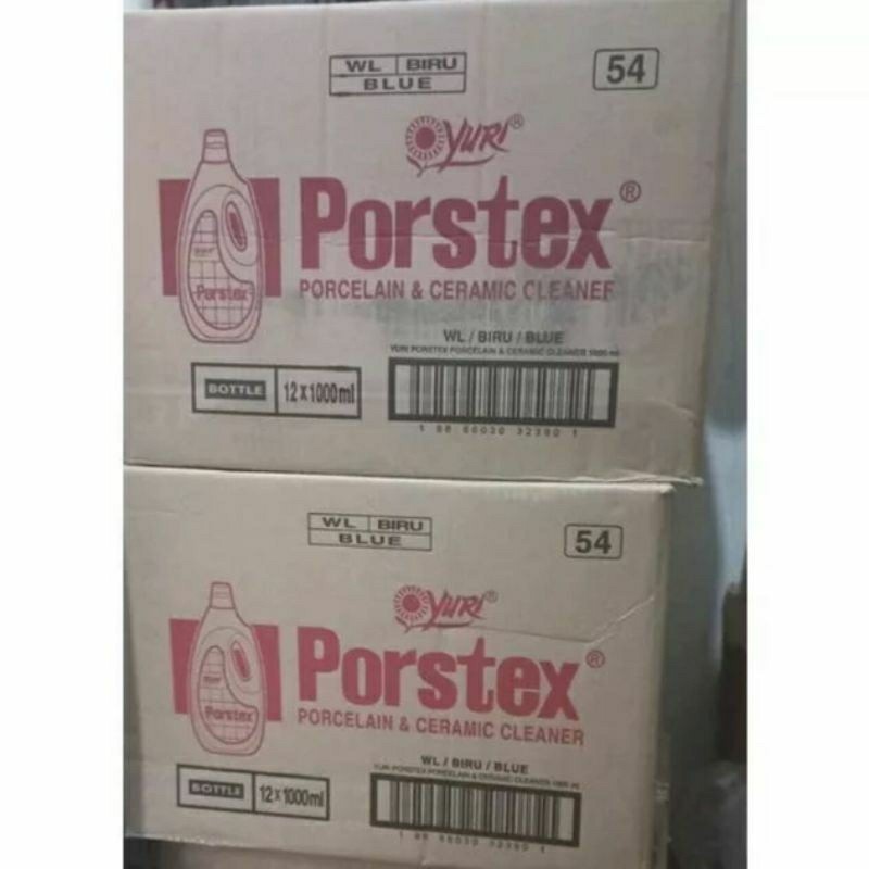 Jual Porstex Pembersih Porselen Dan Keramik Isi 12pcs x 1000 Ml ...