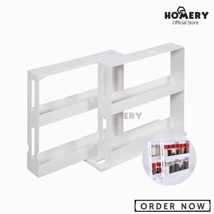 Jual Rak Botol Bumbu Dapur Serbaguna Spice Bottle Kitchen Set 2 Layer ...