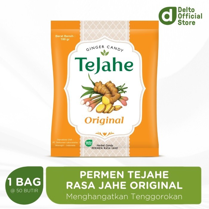 Jual Permen Tejahe Rasa Jahe Original Bag 50 Butir - Permen Jahe ...