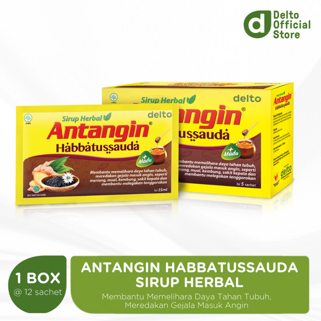 Jual Antangin Habbatussauda Sirup Herbal Box 12 Sachet - Obat Herbal ...