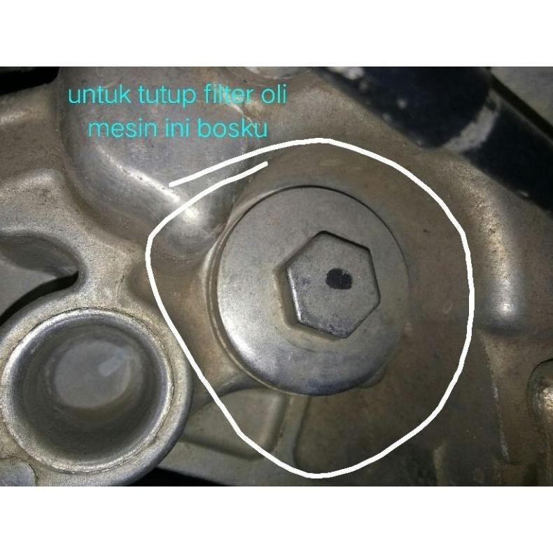 Jual SPECIAL baut tutup FILTER OLI mesin transfaran transparan HONDA ...