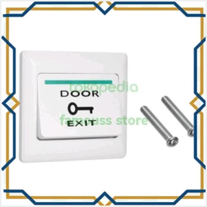 Jual [FAM] TOMBOL PINTU ACCES CONTROL/EXIT BUTTON MANUAL DOOR LOCK RFID ...