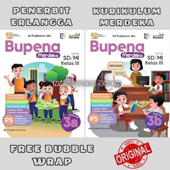 Jual NEW PRODUK BUKU BUPENA VOLUME 3A 3B 3C 3D KELAS 3 SD ERLANGGA ...