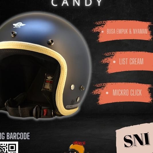 Jual Helm Bogo Retro Sni Soji Candy ( Mr Helm ) | Shopee Indonesia