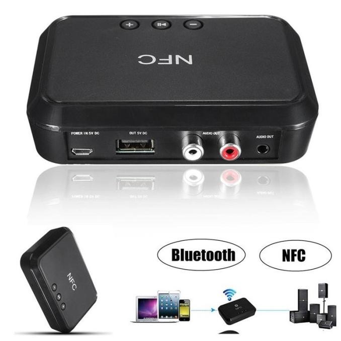 Jual HARGA DISC - Speaker Receiver Music NFC Audio Bluetooth Receiver 5 ...