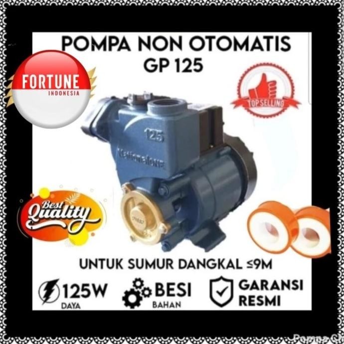 Jual MESIN POMPA AIR LISTRIK GP-125 WATT NATIONAL GP125 NON AUTO GOOD ...