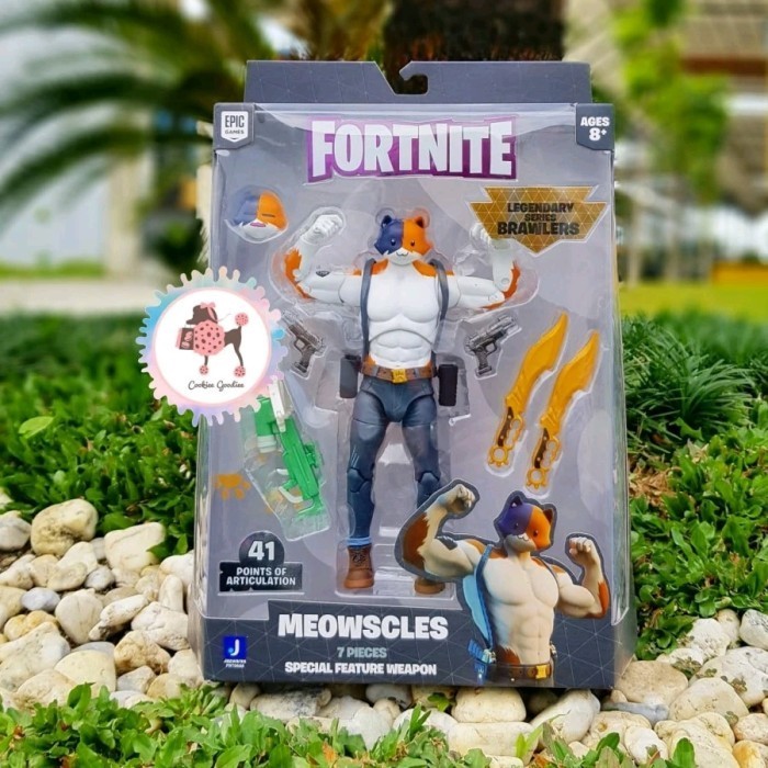 Jual Fortnite Legendary Series Brawlers Action Figure - Meowscles ...