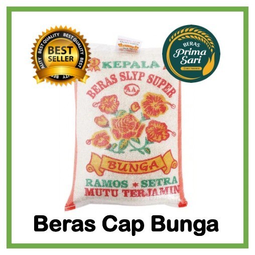Jual Beras Cap Bunga 20Kg / 25Kg / 50Kg | Shopee Indonesia
