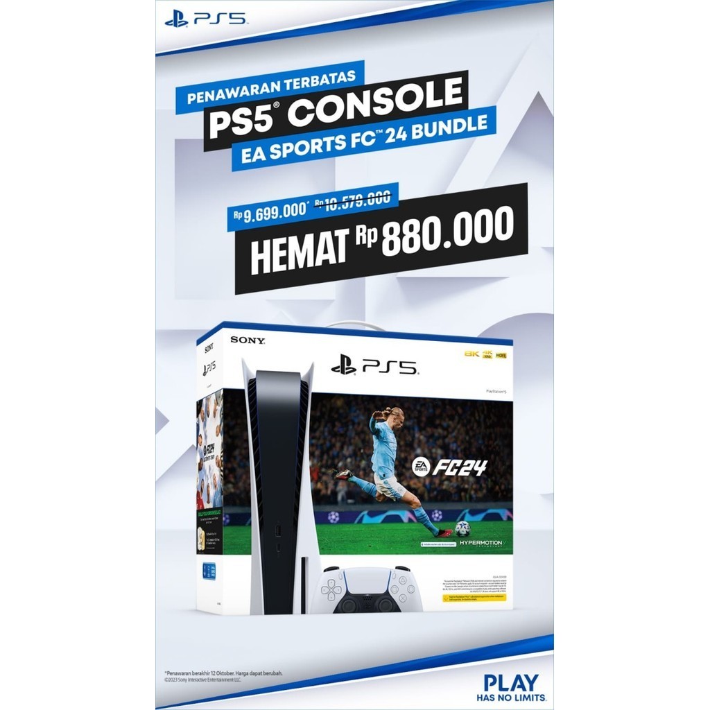 Jual Ps5 Console Disc Version Ea Sports Fc 24 / Fc24 Bundle Sony ...