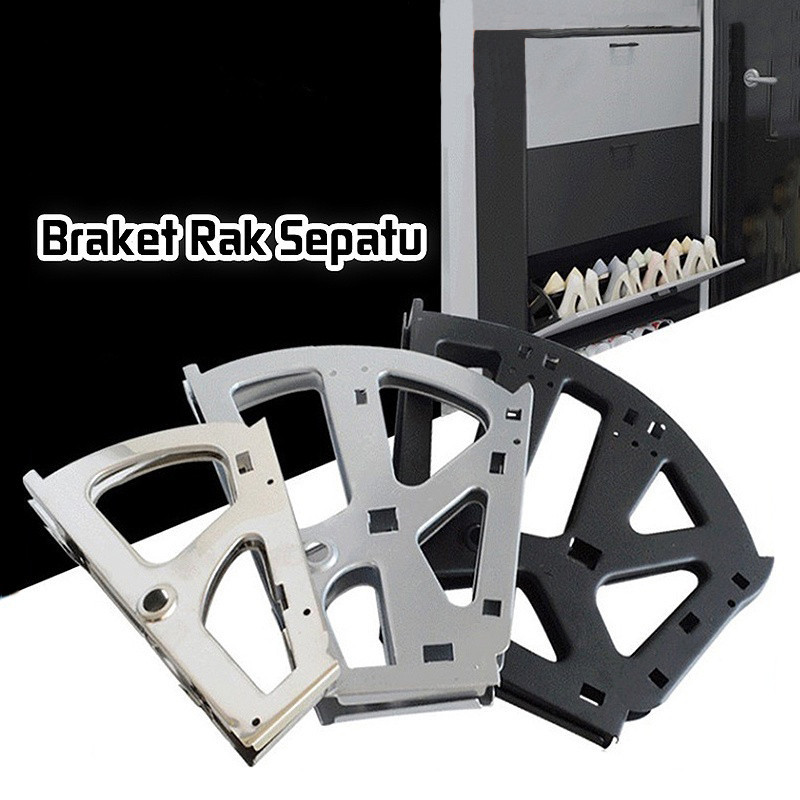 Jual 2PCS Engsel Rak Sepatu 3/2/1 Susun Braket Rak Sepatu Putar Shoes ...