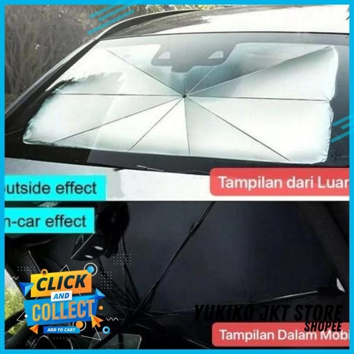 Jual PAYUNG SUN SHIELD SHUN SHADE PELINDUNG PANAS DEPAN KACA MOBIL ANTI ...