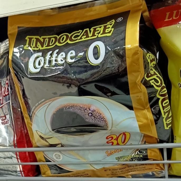 Jual Indocafe Coffe O Kopi Hitam Manis Original Pack 30 Pcs | Shopee ...