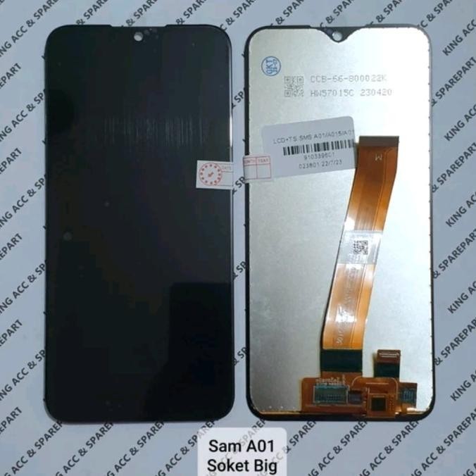 Jual LCD TOUCHSCREEN SAMSUNG GALAXY A01 2020 A01 A015 A015F SOKET BIG Berkualitas | Shopee Indonesia