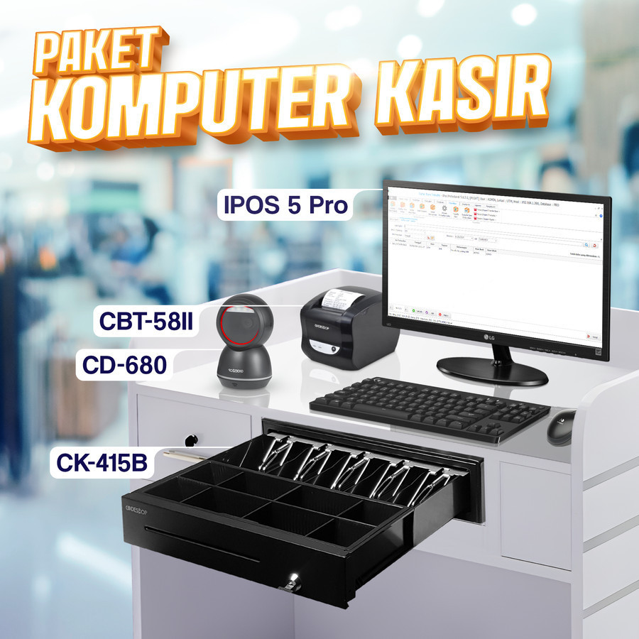 Jual Paket Komputer Kasir Codeshop CD680 | CBT58II | CK415B | IPOS 5 ...
