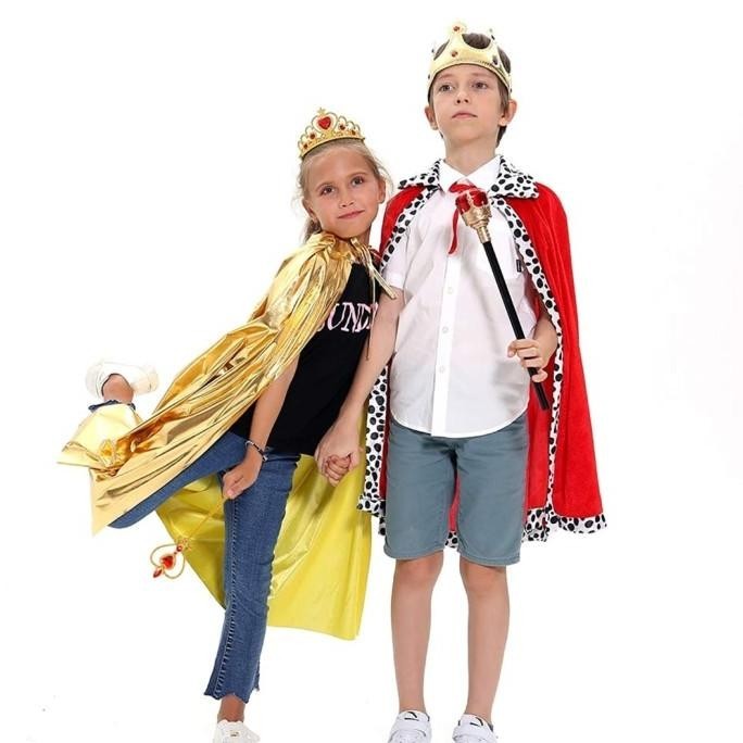 Jual King costume set queen halloween costume baju raja baju ratu ...