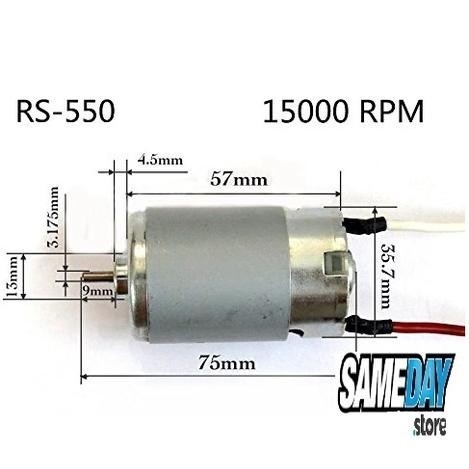 Jual Ready Rs550 Motor Dinamo Dc 12V 16,8V 21V 25V Motor Rs-550 High Speed | Shopee Indonesia