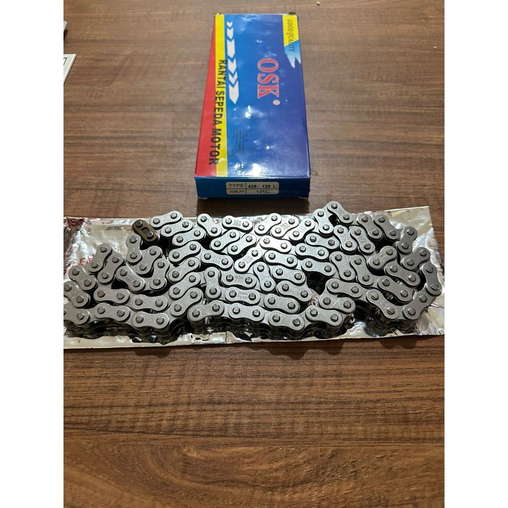 Jual Rantai Roda 428 - 128 L Motor OSK | Shopee Indonesia