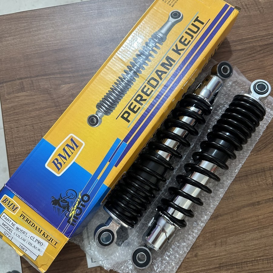 Jual Shockbreaker GL Pro Black 305 MM Shock Absorber Belakang Motor BMM ...