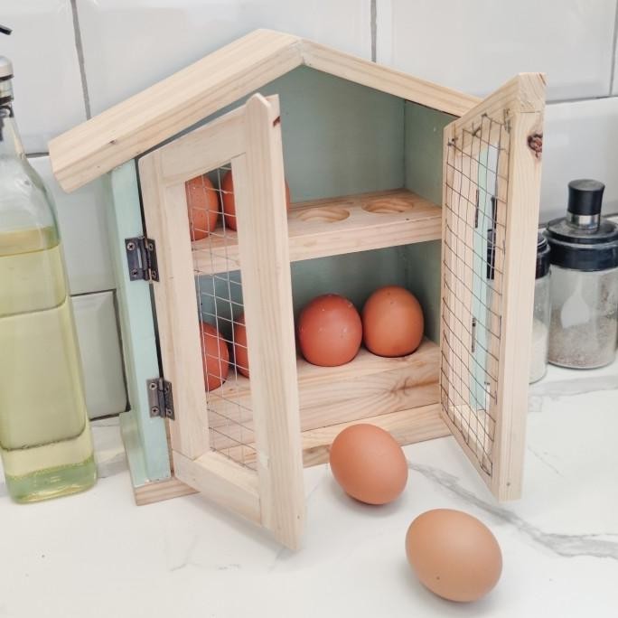 Jual Rak Telur Egg House Tray Kayu Tempat Penyimpanan Telur CS | Shopee ...