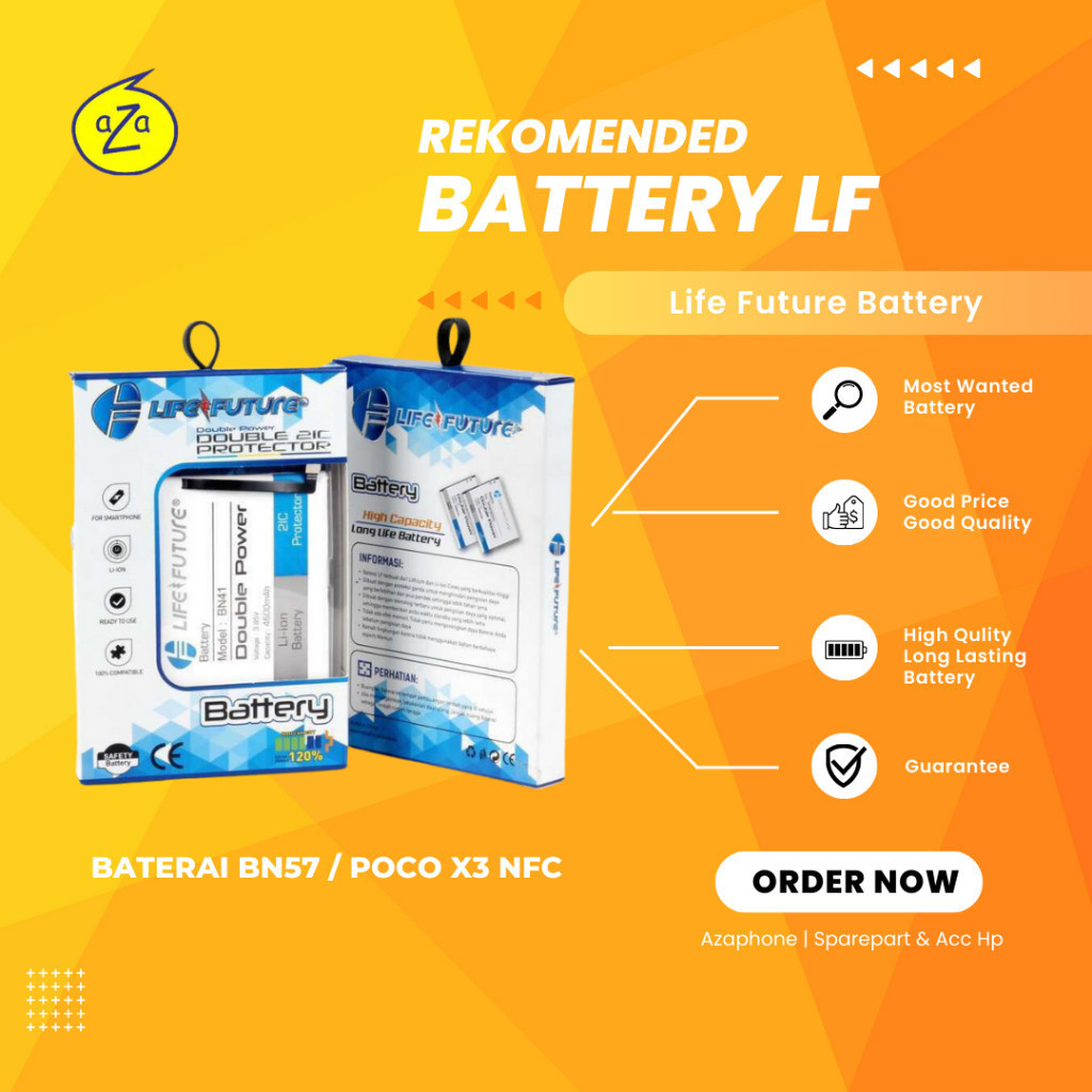 Jual Baterai Xiaomi Redmi BN57 / Poco X3 NFC / X3 Pro Life Future ...