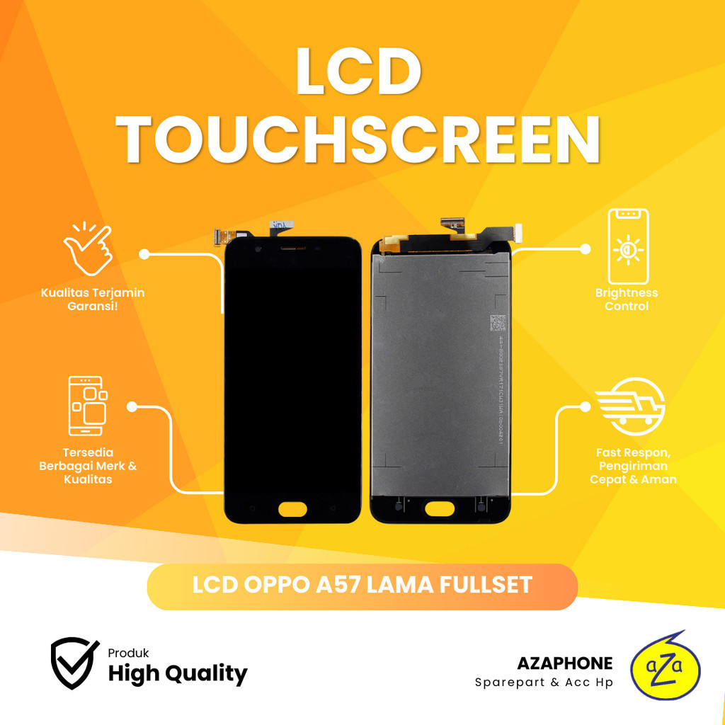 Jual Lcd Oppo A57 Hitam Putih Fullset + Touchscreen | Shopee Indonesia
