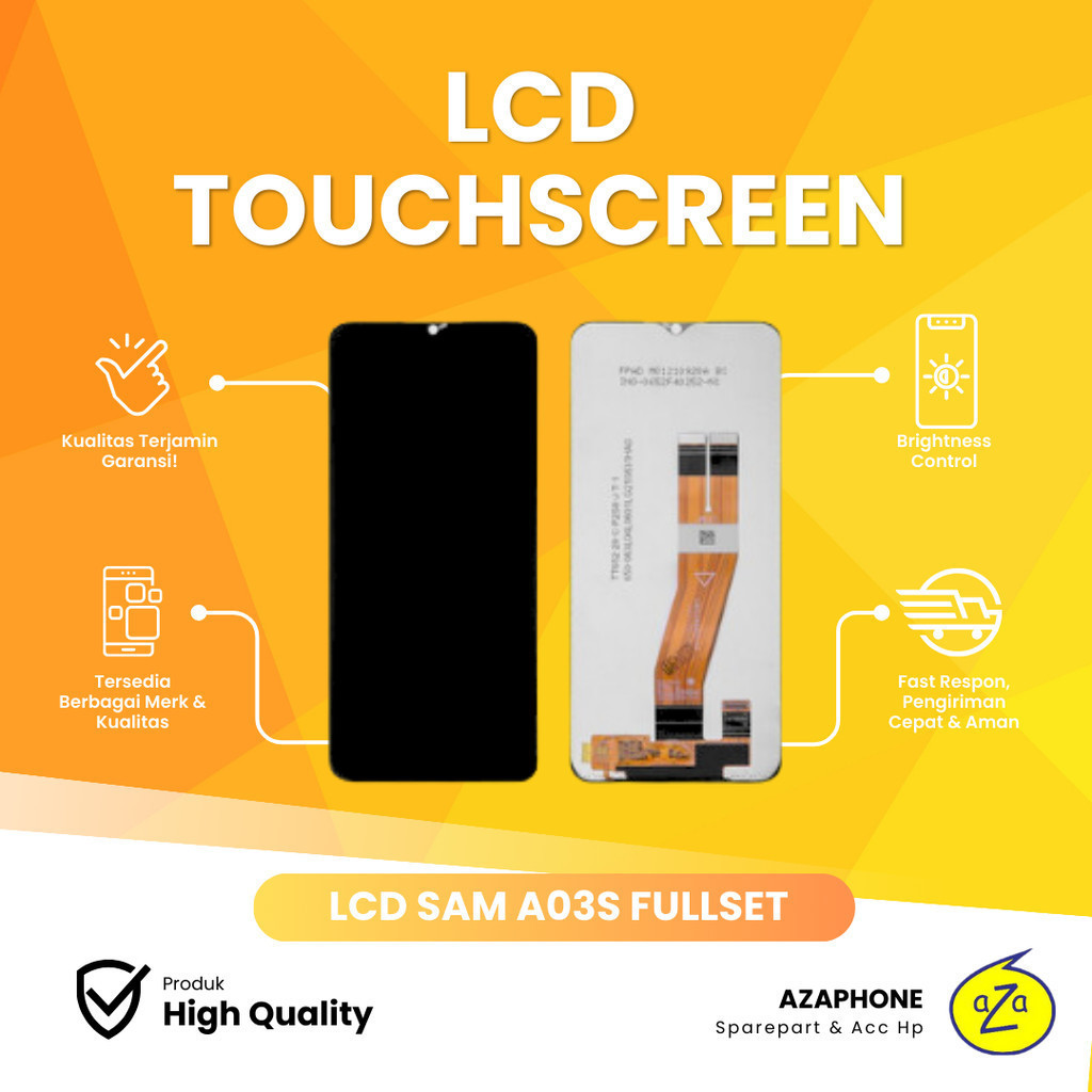 Jual LCD Touchscreen Samsung A03S / A037 / A037 Fullset | Shopee Indonesia