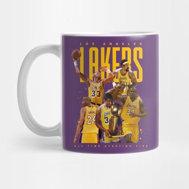 Jual Los Angeles Lakers Sepanjang Masa Memulai Lima Cangkir Kopi Los ...