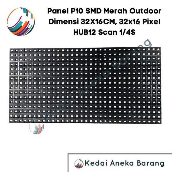 Jual Panel Module Modul LED P10 Dot Matrix Running Text SMD Merah Red ...